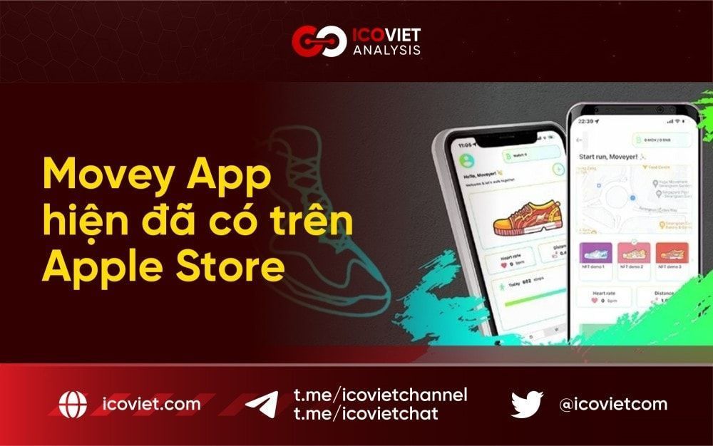 Movey - Ứng dụng di động Move To Earn hiện đã có trên Apple Store